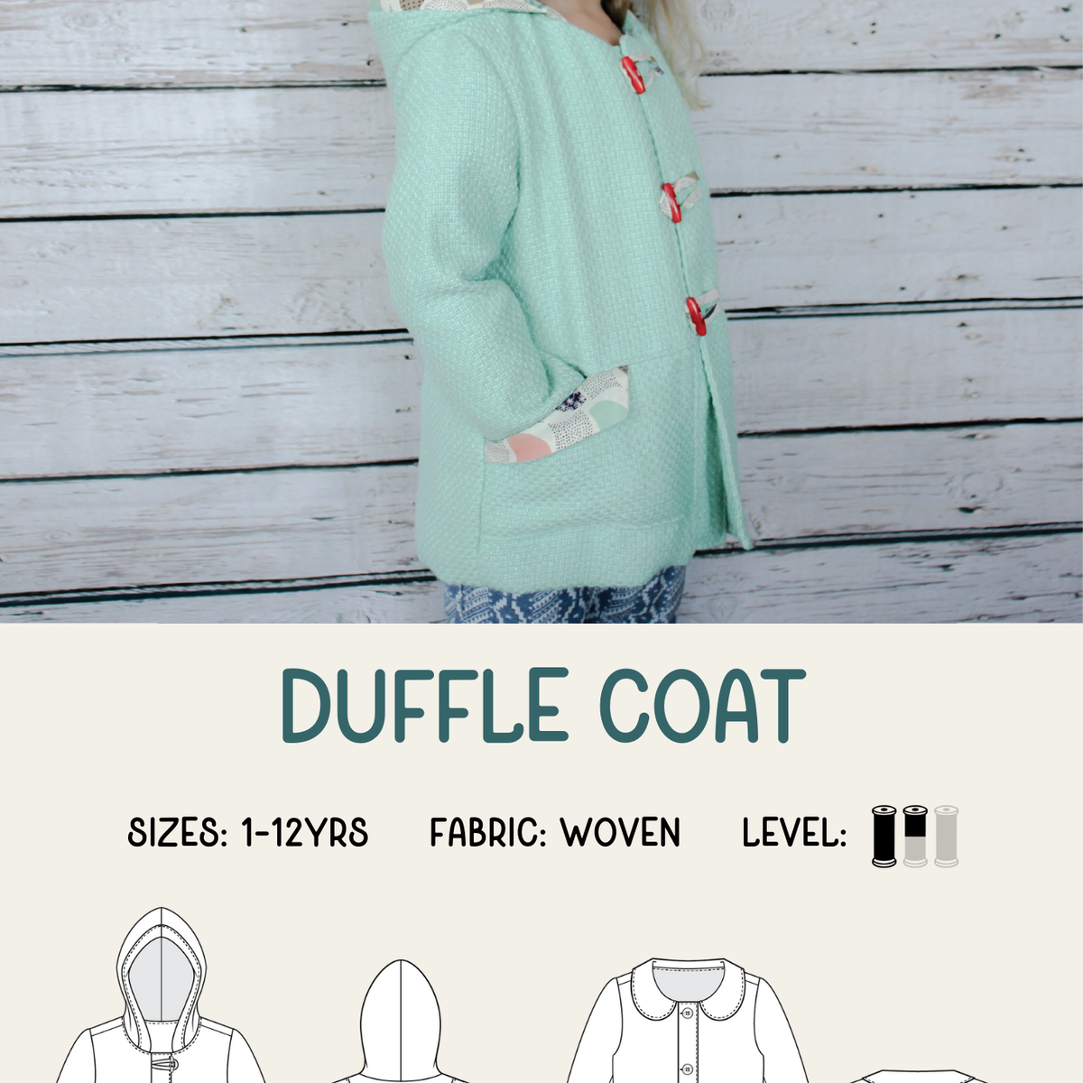 Duffle Coat Sewing Pattern – Tadah Patterns + Sewing