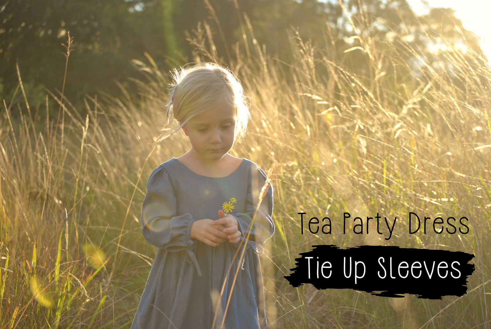 PATTERN HACK - Tea Party Dress with Tie Sleeves – Tadah Patterns + Sewing