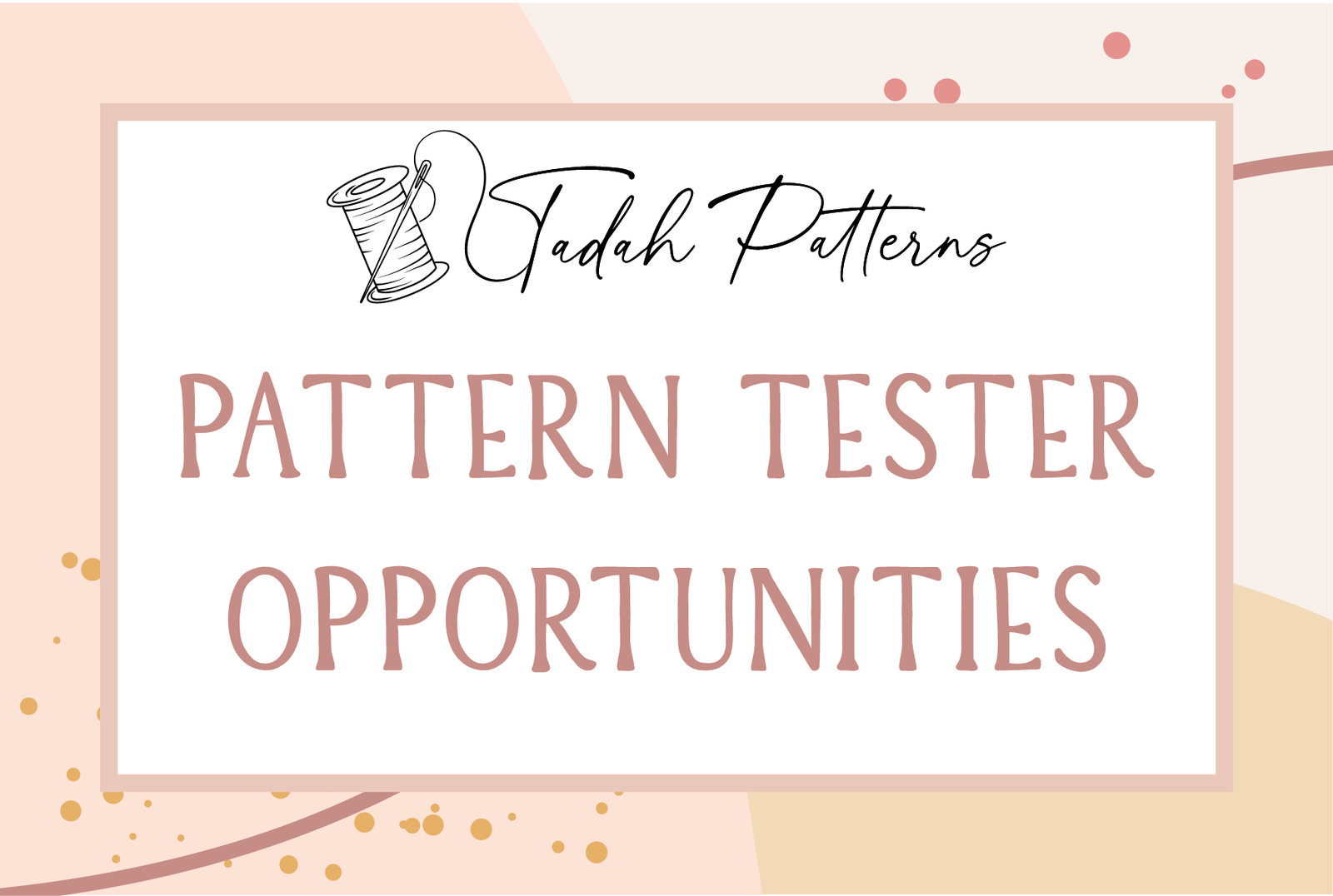 Blog – Tadah Patterns + Sewing
