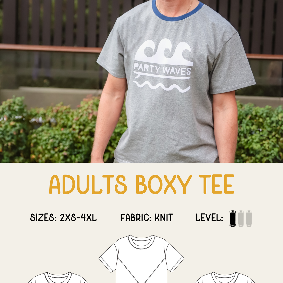 Adults Boxy Tee Pattern – Tadah Patterns + Sewing