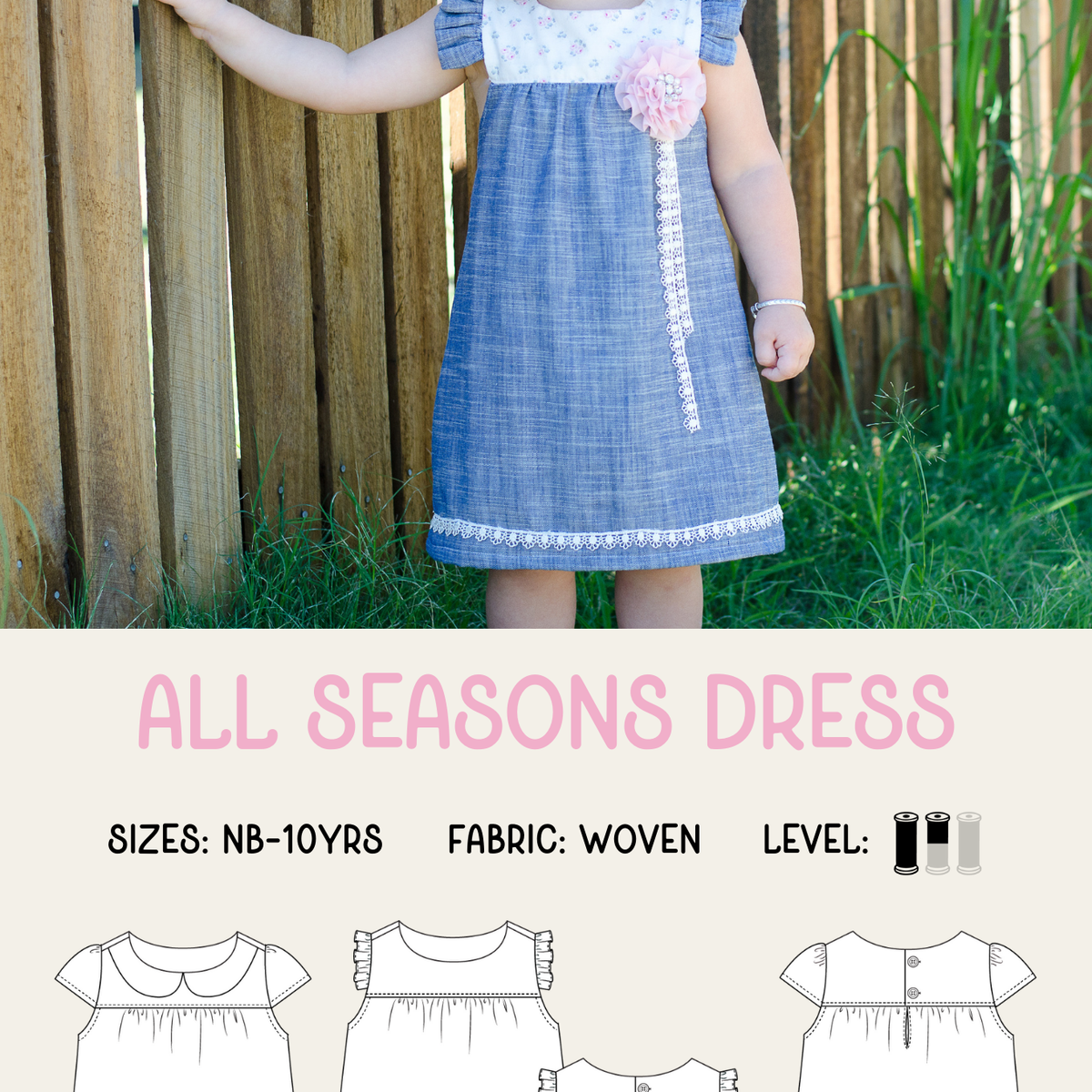 All Seasons Dress & Top Sewing Pattern – Tadah Patterns + Sewing