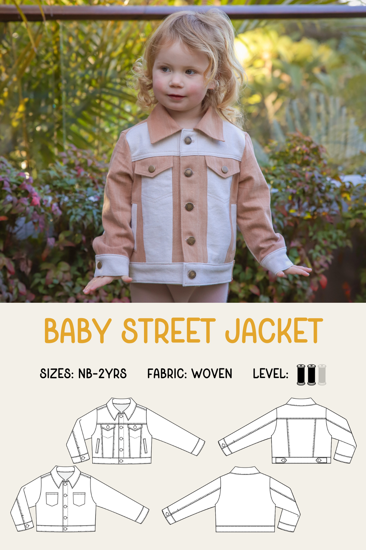 Baby Street Jacket Sewing Pattern – Tadah Patterns + Sewing