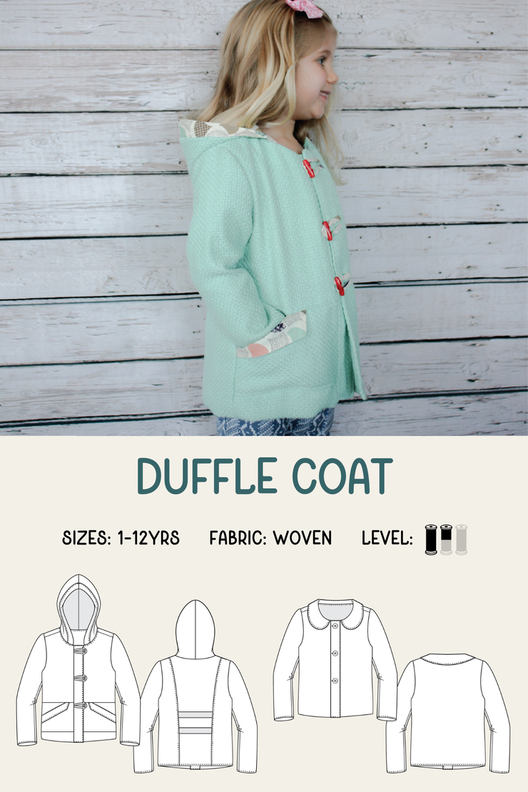 Duffle Coat Sewing Pattern – Tadah Patterns + Sewing