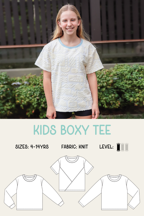 Kids Boxy Tee Pattern – Tadah Patterns + Sewing