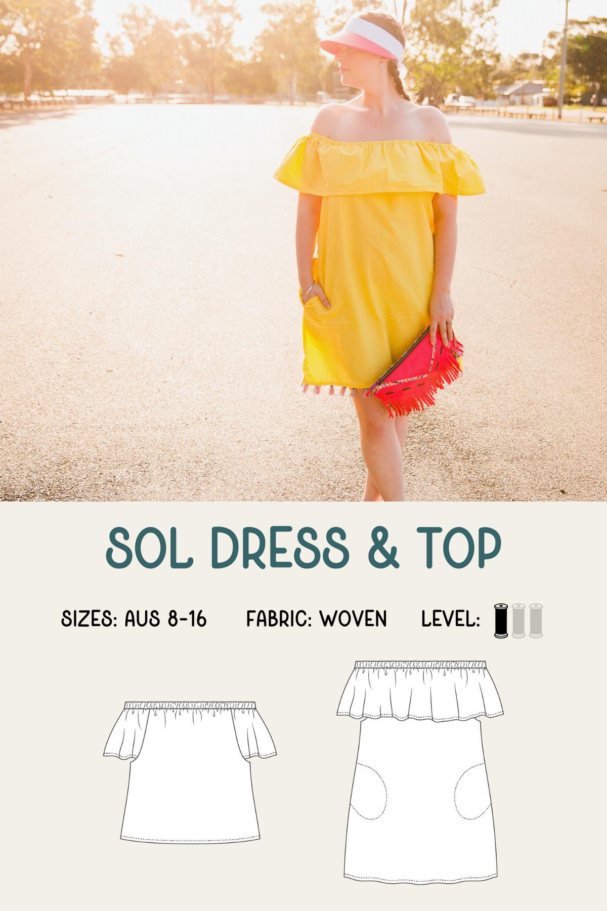 Sol Dress & Top Sewing Pattern – Tadah Patterns + Sewing