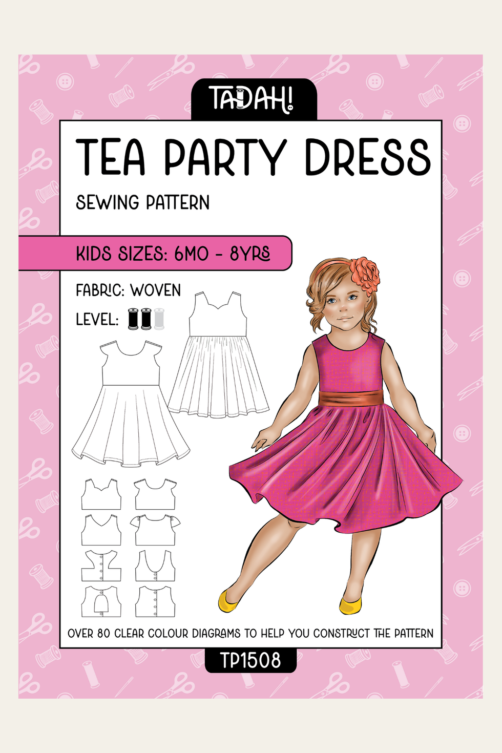 Tea Party Dress Sewing Pattern – Tadah Patterns + Sewing