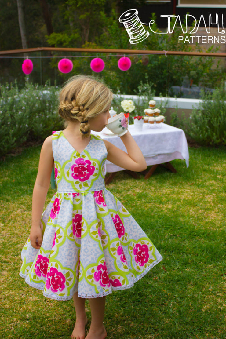 Tea Party Dress Sewing Pattern – Tadah Patterns + Sewing