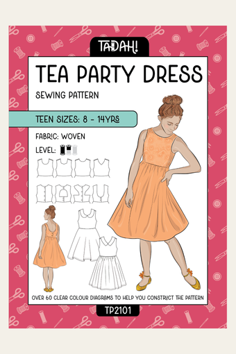 Teen Tea Party Dress Sewing Pattern – Tadah Patterns + Sewing