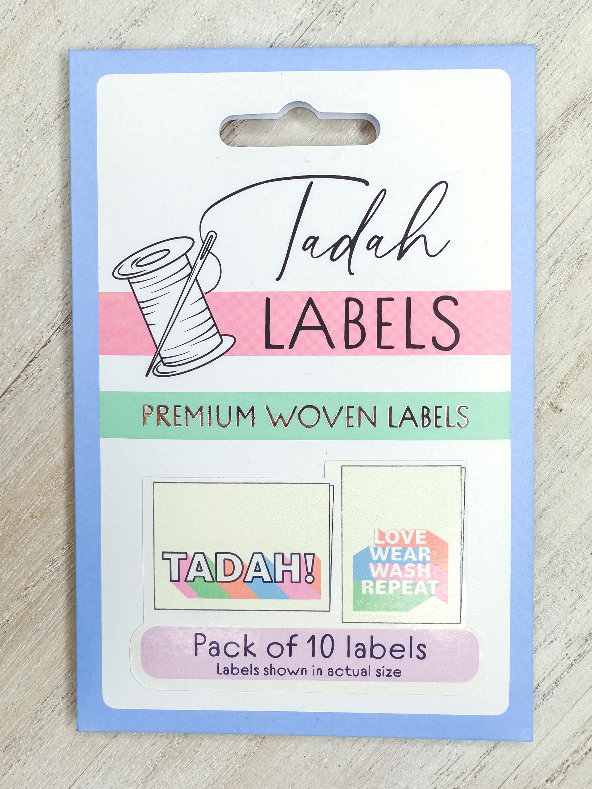 Tadah Love Wear Wash Repeat ~ 10 pack ~ Premium Woven Labels – Tadah ...