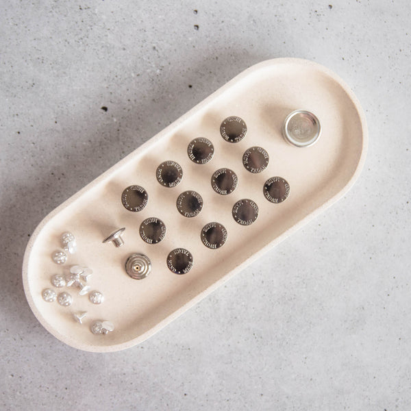 Denim Button Starter Kit - 3 colours - Tadah Patterns + Sewing