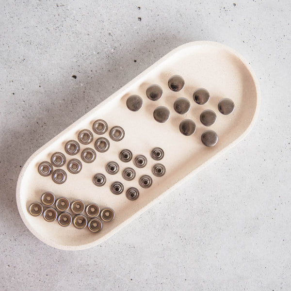 Denim Snaps Refill Kit - 3 colours - Tadah Patterns + Sewing