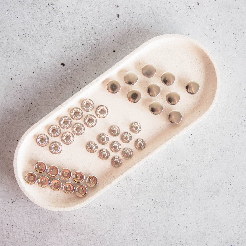 Denim Snaps Refill Kit - 3 colours - Tadah Patterns + Sewing