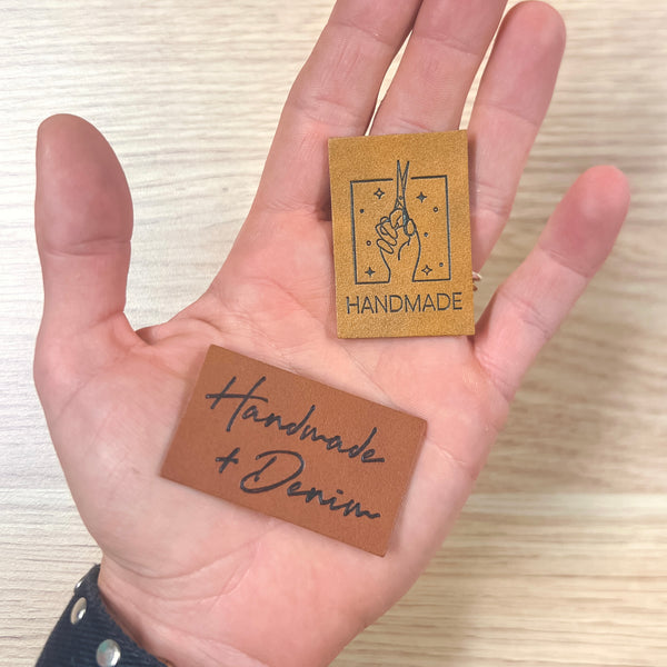 Faux Leather Denim Labels - Tadah Patterns + Sewing